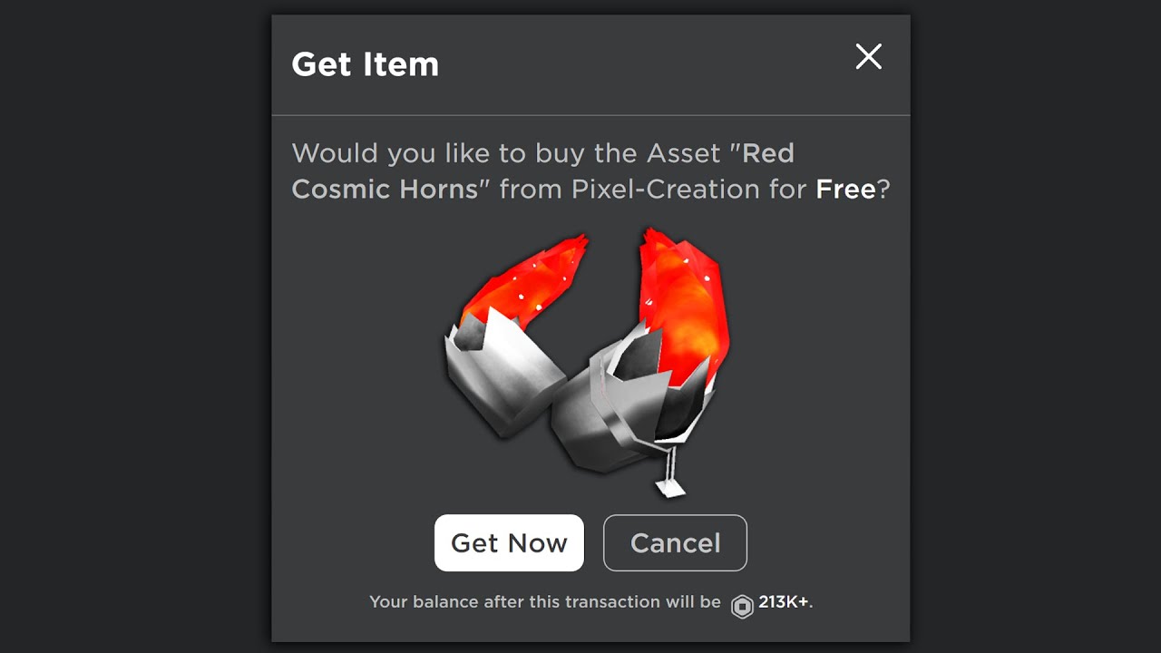 GET THIS FREE UGC LIMITED HORNS ON ROBLOX 😱 - YouTube