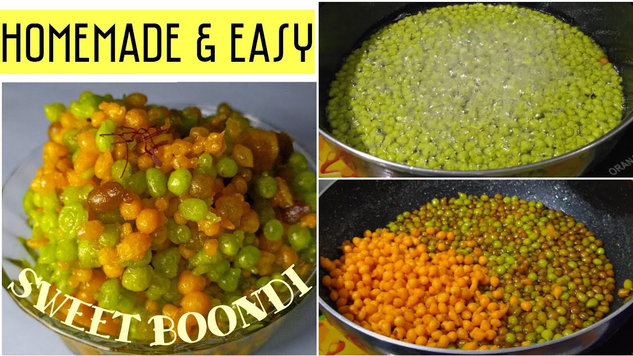Sweet Boondi Recipe | Easy to make at home | The Buzzy M - YouTube