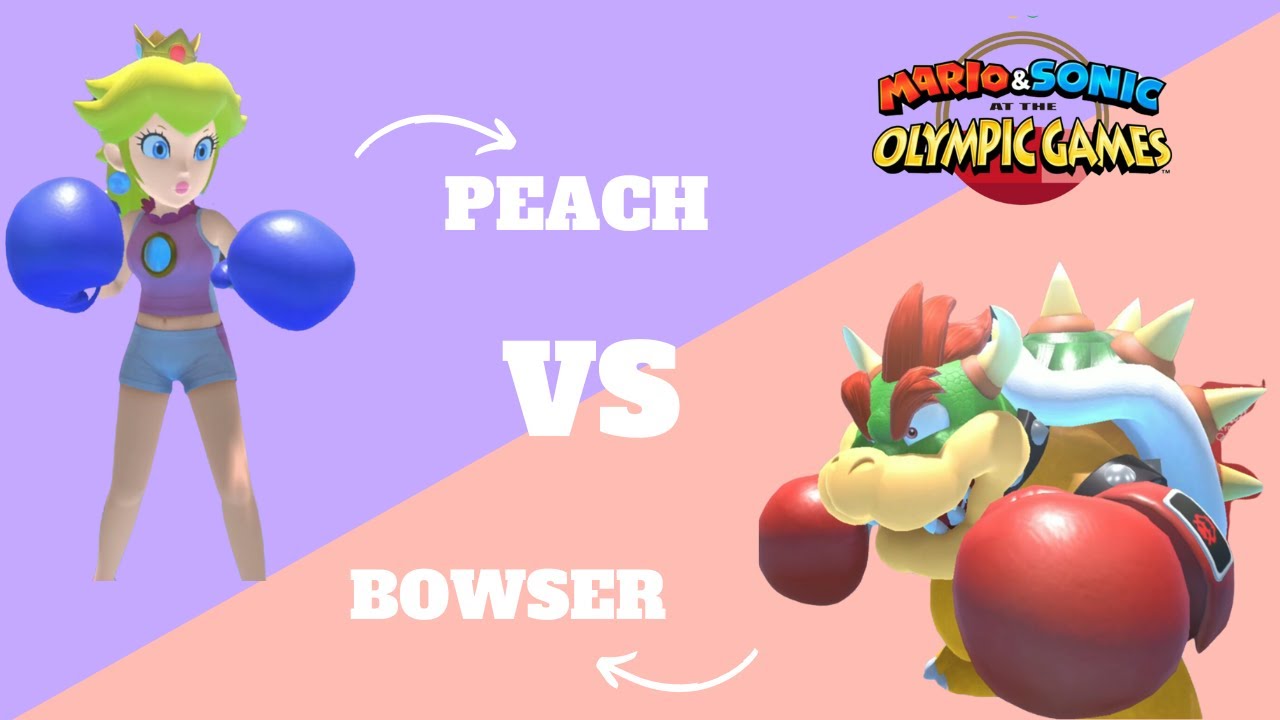 Mario & Sonic At The Olympic Games Tokyo 2020 BOXING Hard Peach VS ...