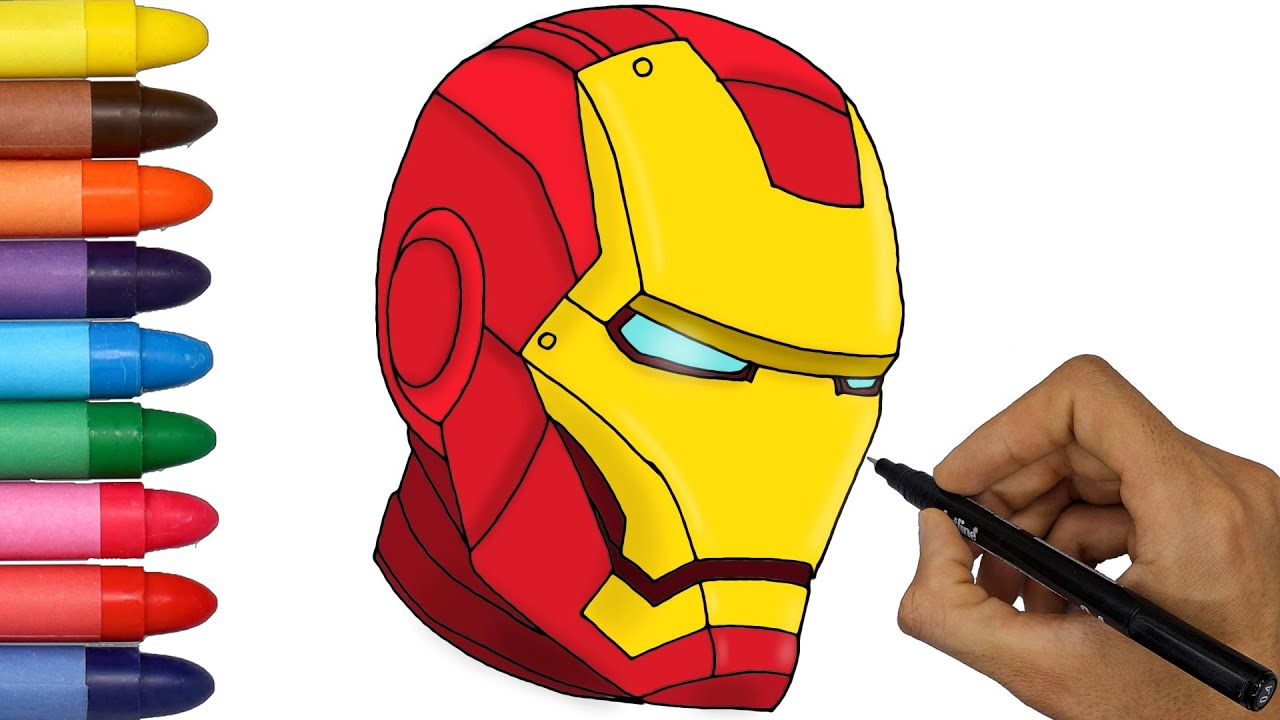 Easy to draw the ‪Iron Man Head - YouTube
