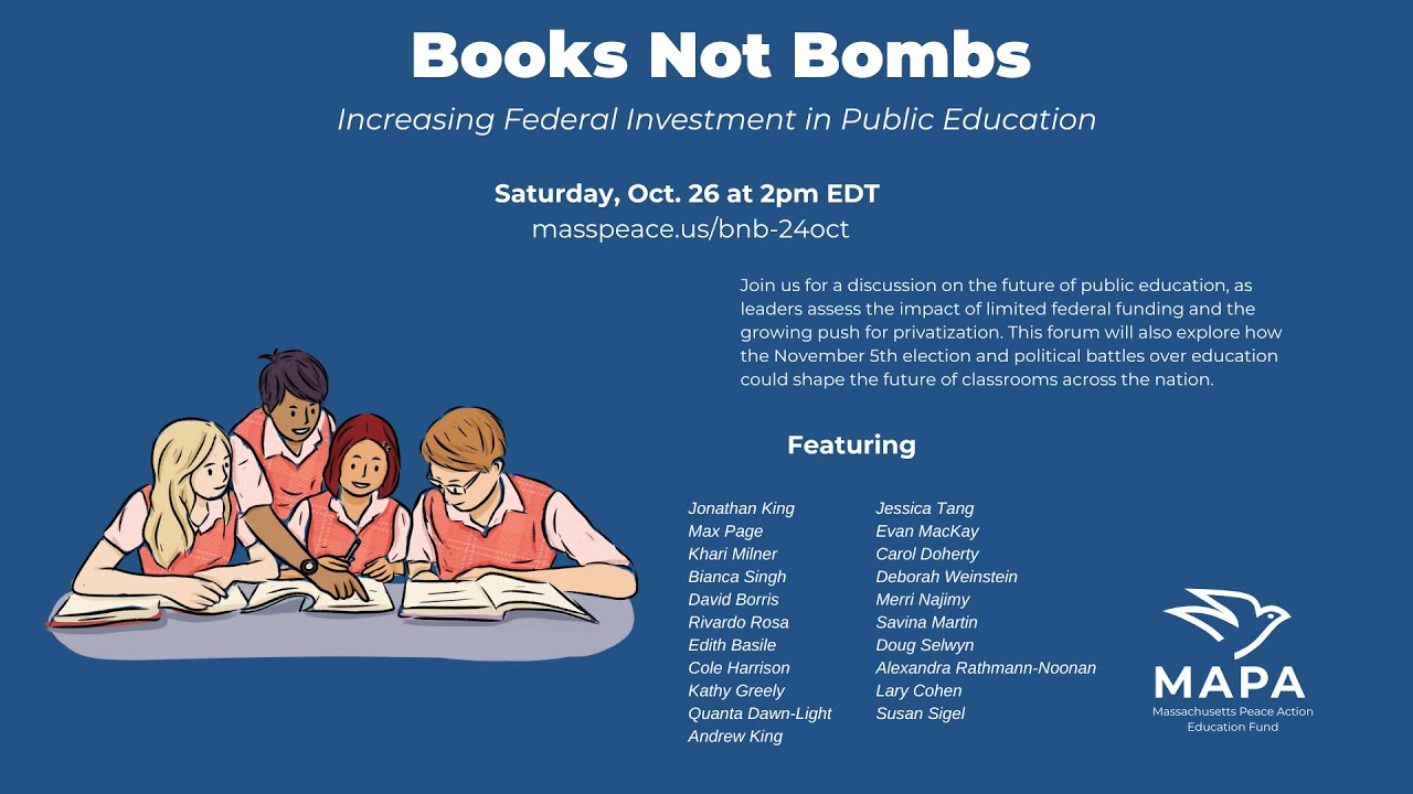 Books Not Bombs 2024: Increasing Federal Investment in Public Education ...