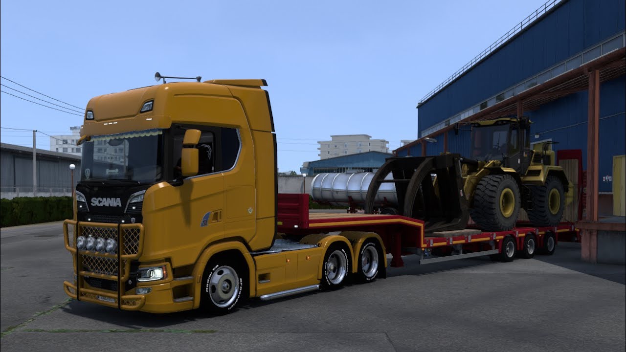Euro Truck Simulator 2 / Wheel Loader Transport - YouTube