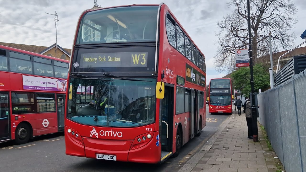 *Limp* | Arriva London T212 LJ61CGG Bus Route W3 | ADL Enviro 400 ZF ...