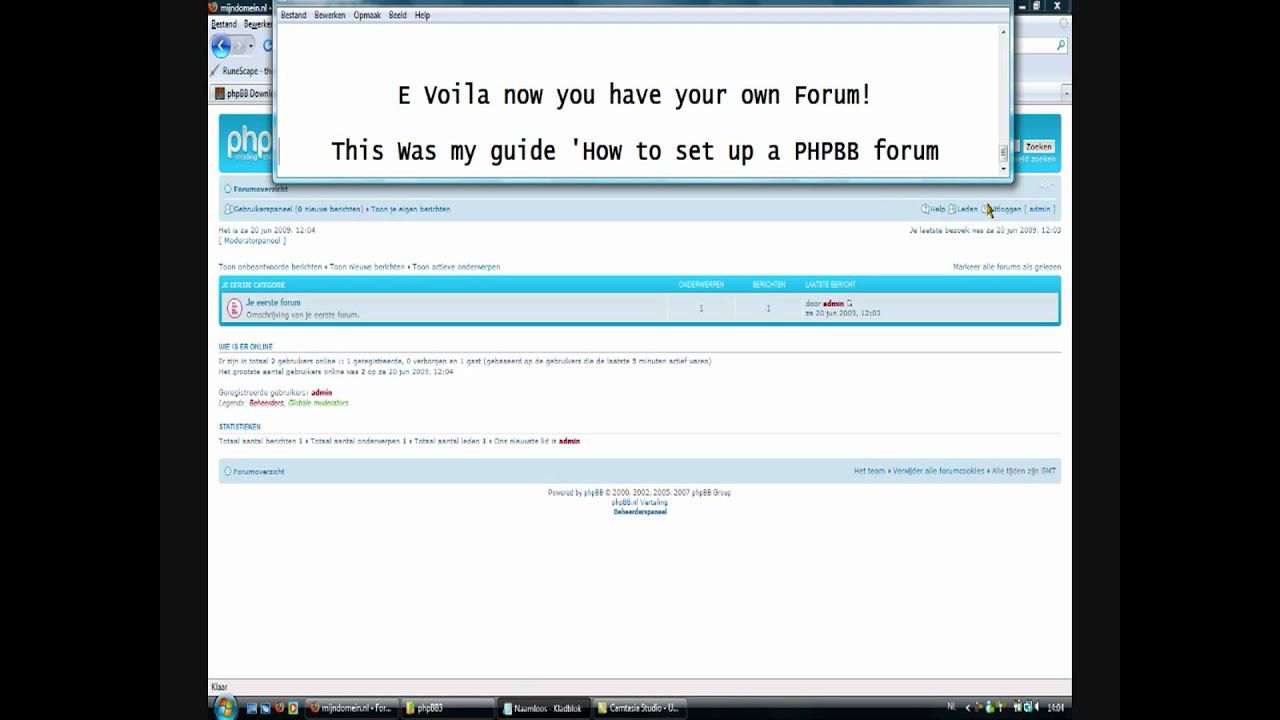 How to set up a PHPBB3 forum tut - YouTube