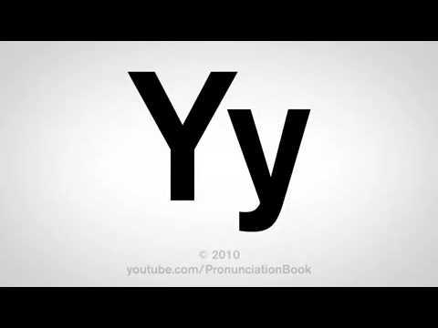 How to Pronounce the Letter Y - YouTube