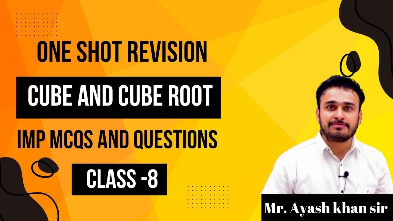 Cube and cube root One shot Class 8 Maths chapter 6 - YouTube