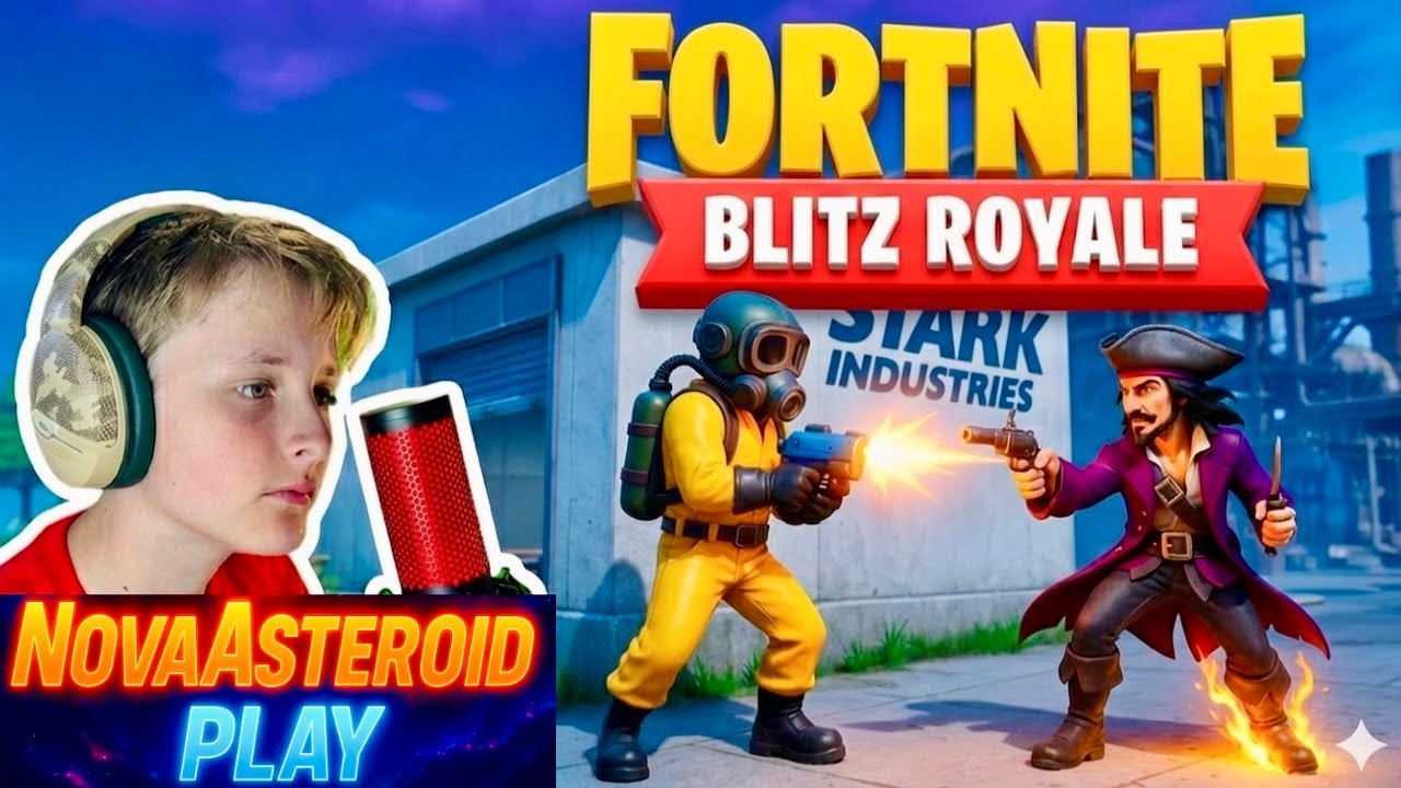 Fortnite Blitz Royale on Stark Island - Epic Toxic Trooper skin ...
