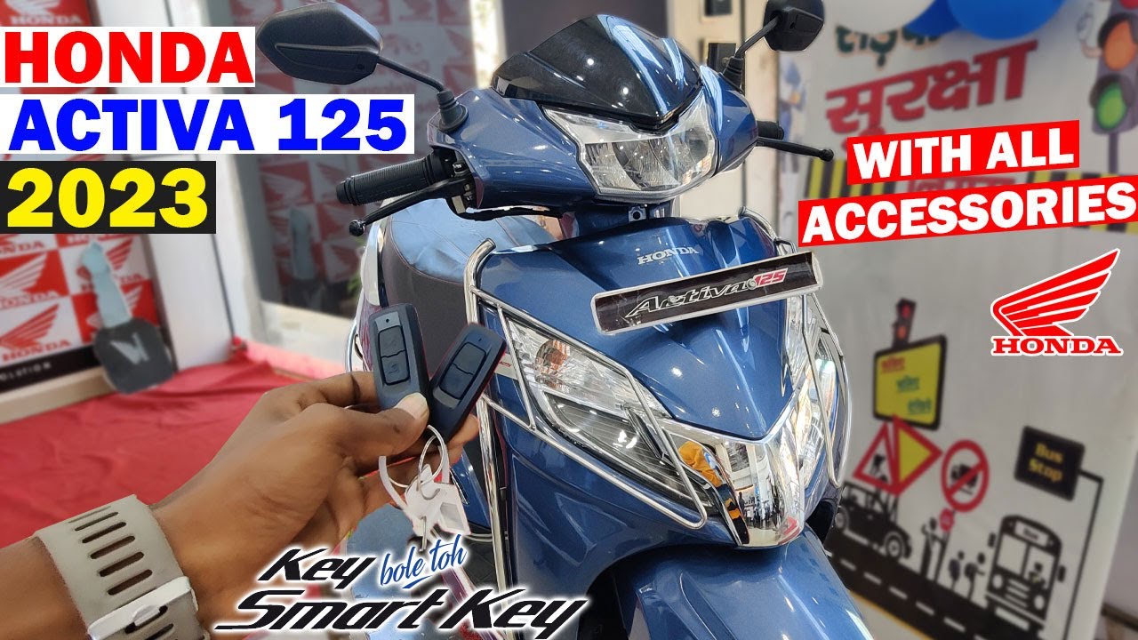 Finally Honda Activa 125 H Smart Launched🔥Smart Key , BS6 Phase2 Engine ...