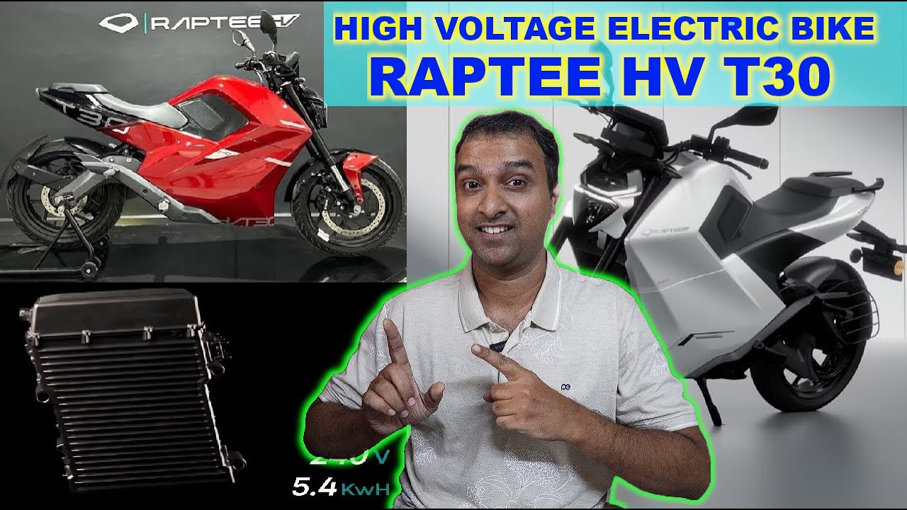 India's First High Voltage Electric Bike - RAPTEE HV Electric Bike ...