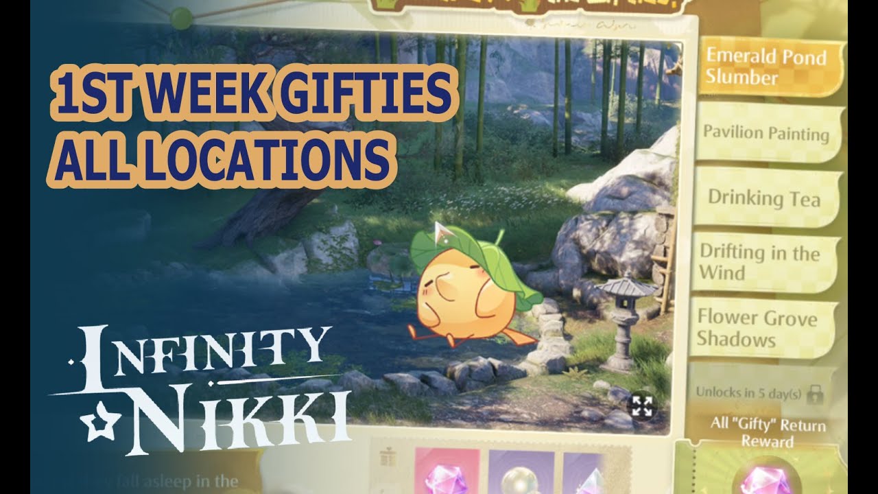 1st Week All Gifties Locations | Infinity Nikki - YouTube