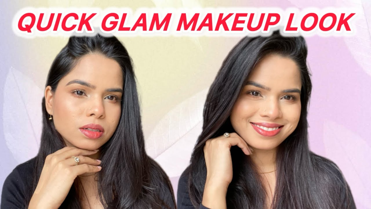 Quick Glam Makeup Look in 5 Minutes | Everyday Indian Makeup Routine # ...