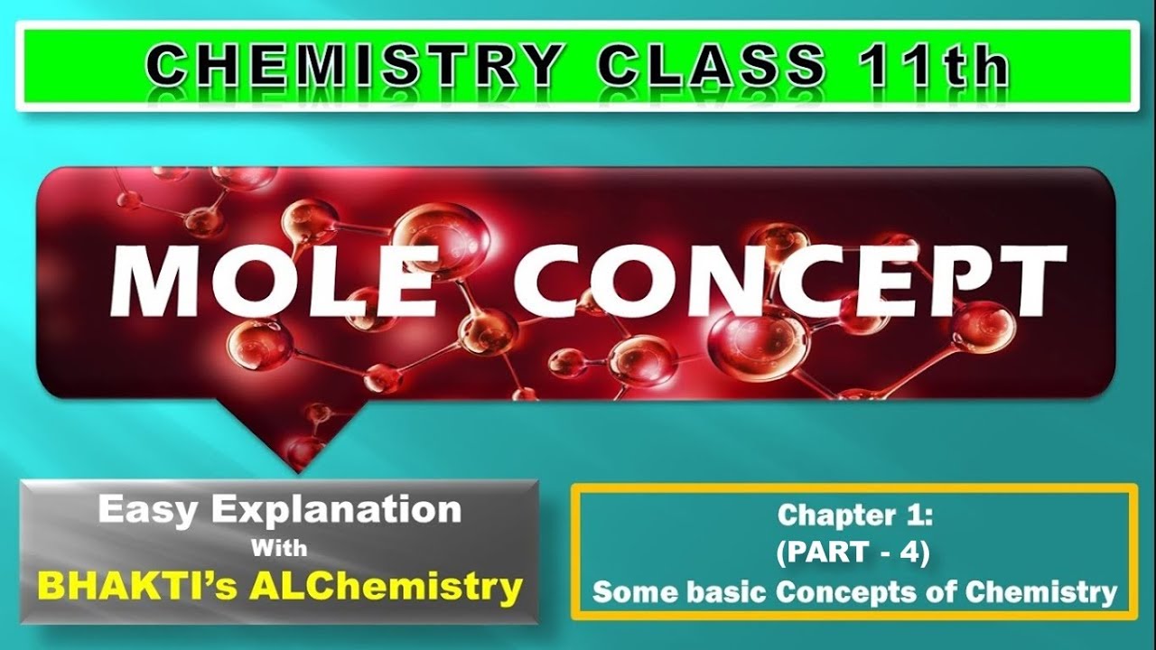 Mole Concept | Class 11th Chapter 1| PART 4 | CBSE - UP board | NCERT ...