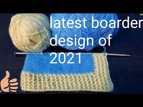 latest boarder design/one side knitting design/Easy and attractive ...