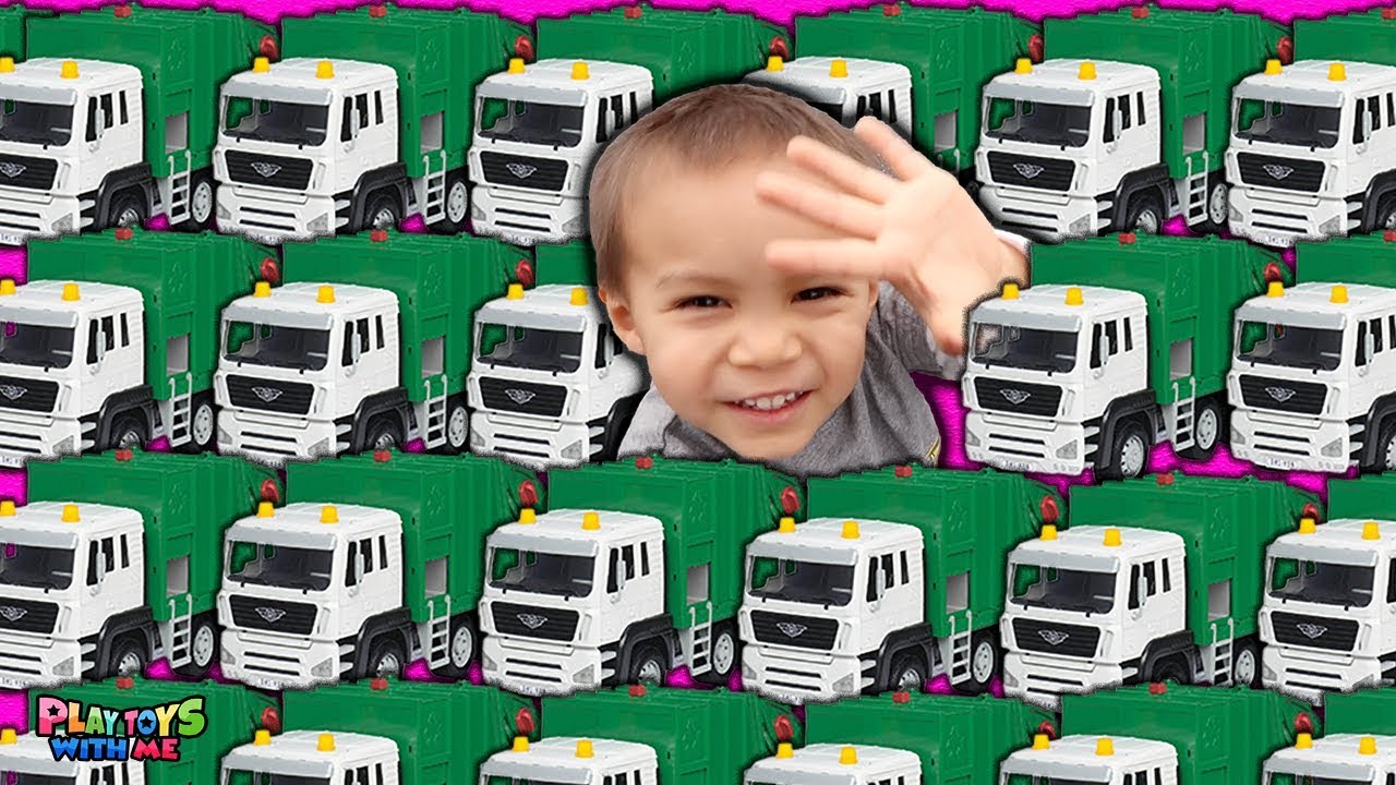 Garbage Trucks Toys for Kids Logan Does Garbage Trucks Toys Unboxing ...