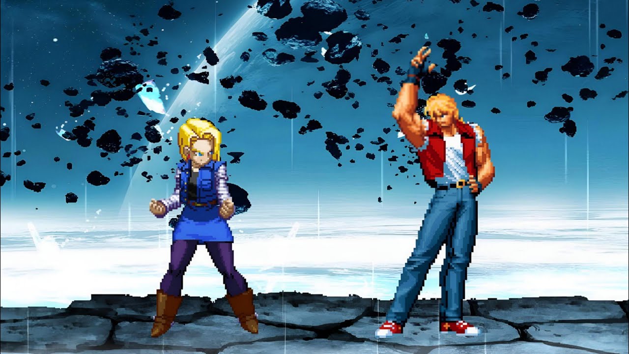 [DBZ vs KOF] Android 18 vs Terry Bogard - YouTube