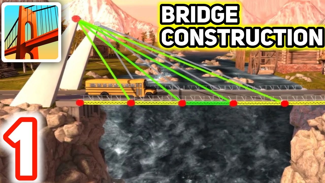 Bridge Construction Simulator - Gameplay Walkthrough | Part 1 - YouTube