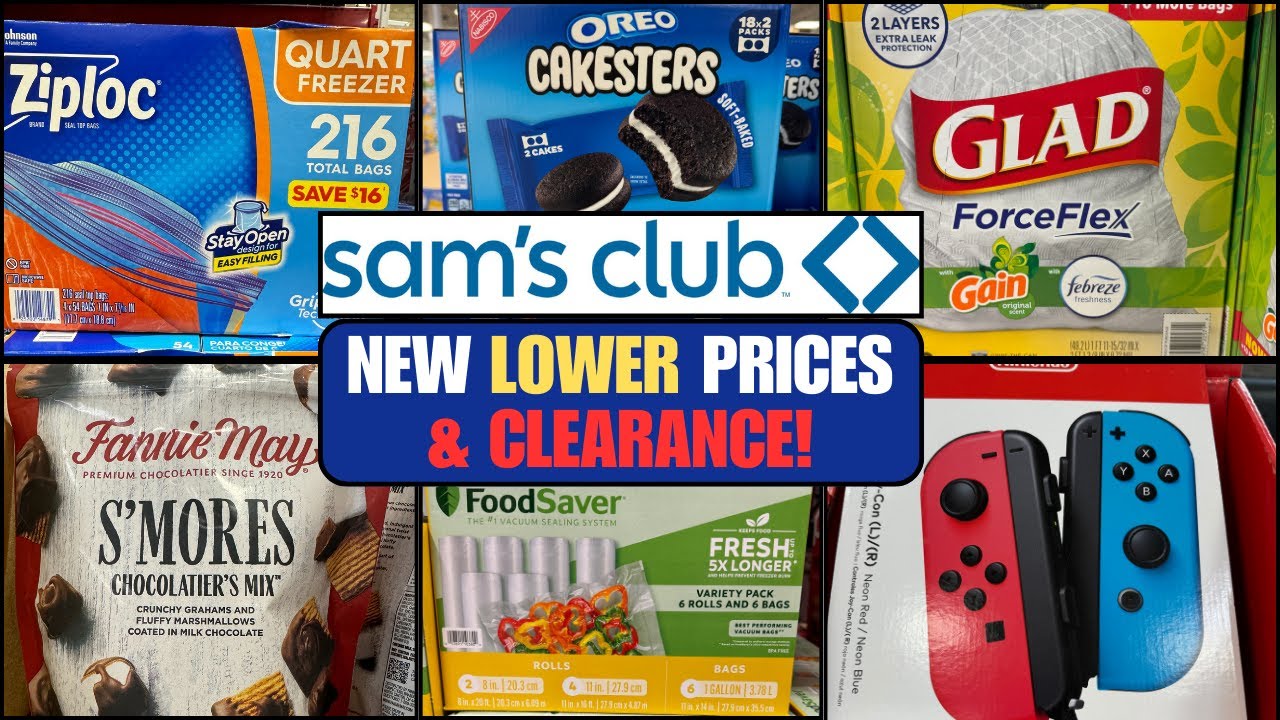 SAM'S CLUB ~ NEW LOWER PRICES & CLEARANCE ITEMS! - YouTube