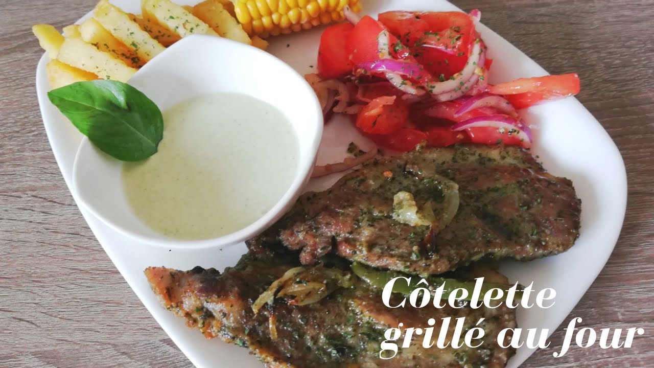 Côtelette grillé au four - YouTube