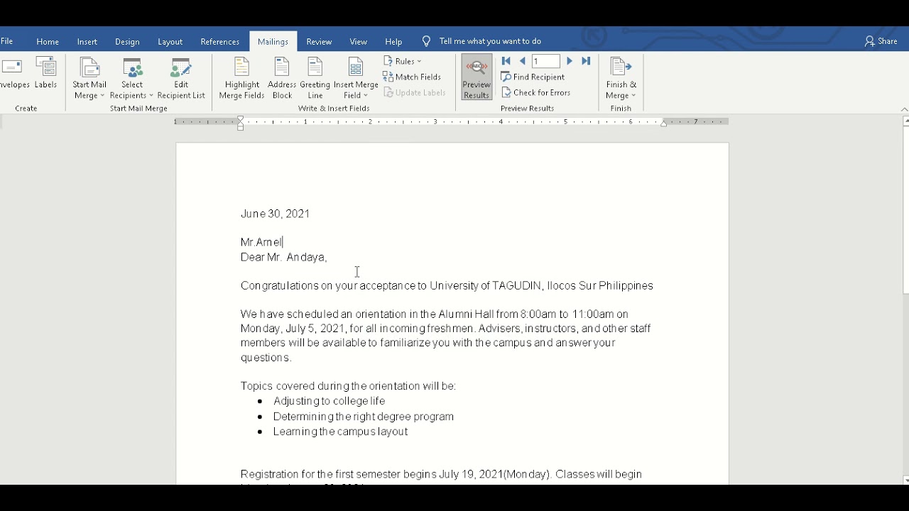 Mail Merge Excel Word YouTube Mail Merge Excel Word YouTube
