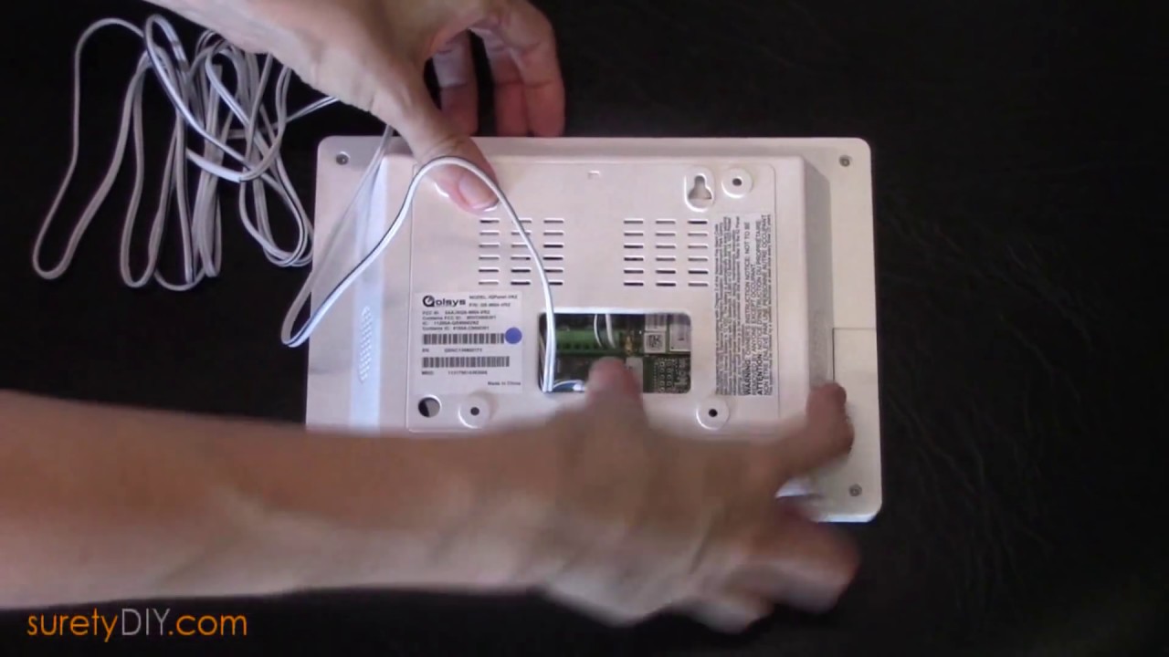 How to Wire Your Qolsys IQ Panel from suretyDIY - YouTube