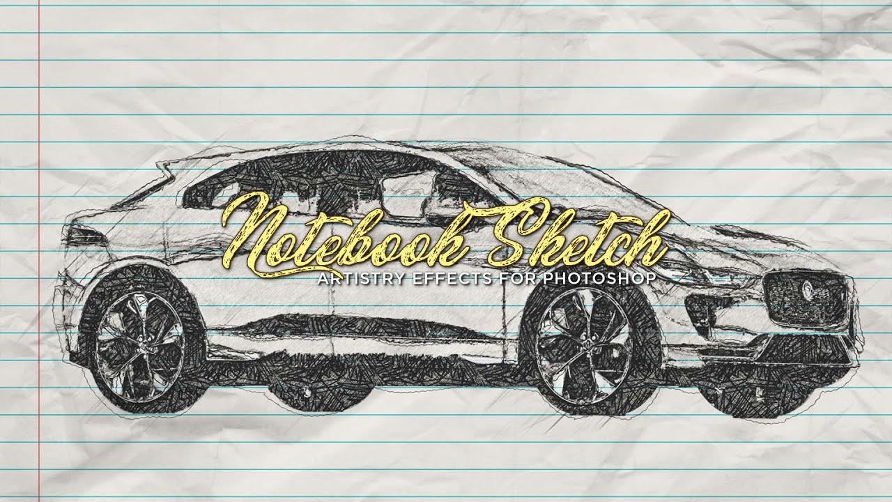 Tutorial: How to make a notebook style sketch artwork in Photoshop ...