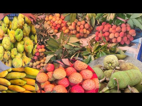 জমজমাট মৌসুমি ফলের বাজার | ঢাকা কাওরান বাজার ফলের বাজার | Fruits bazar ...