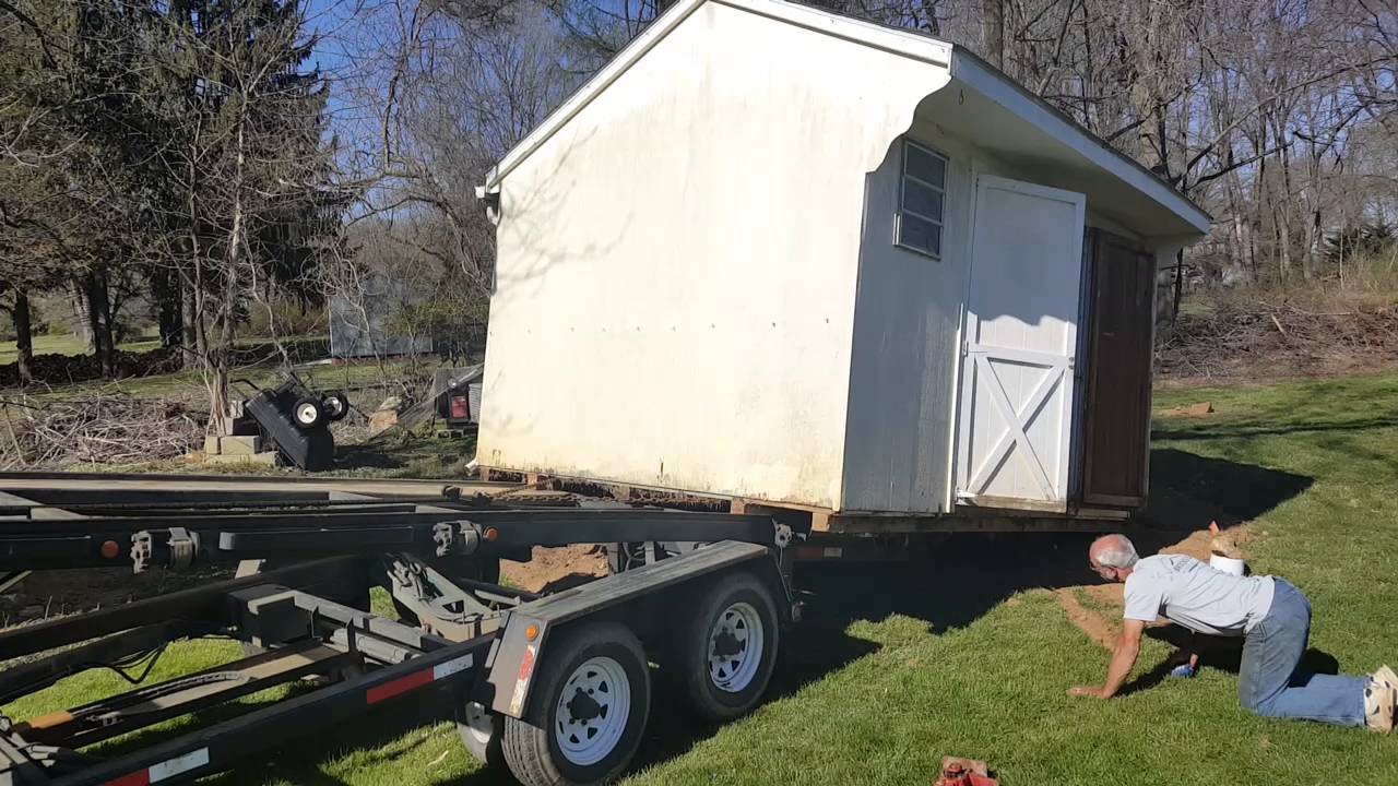 Highly versatile trailer - shed pickup - YouTube