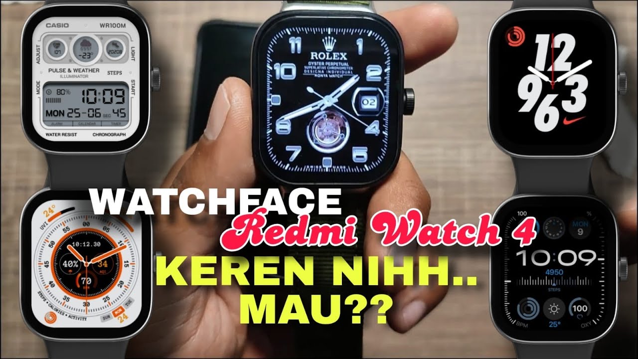PASANG WATCHFACE KEREN DI REDMI WATCH 4 - YouTube