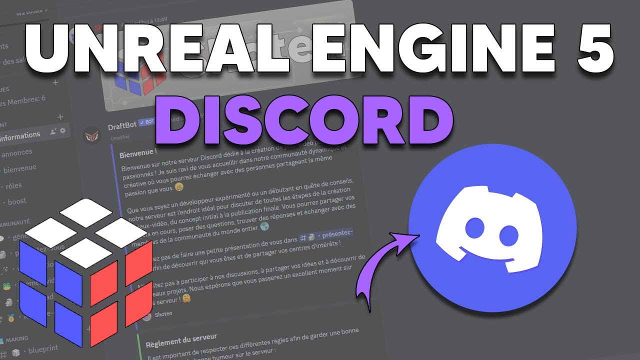 Unreal Engine 5 : Ouverture du DISCORD communautaire (Création de jeux ...