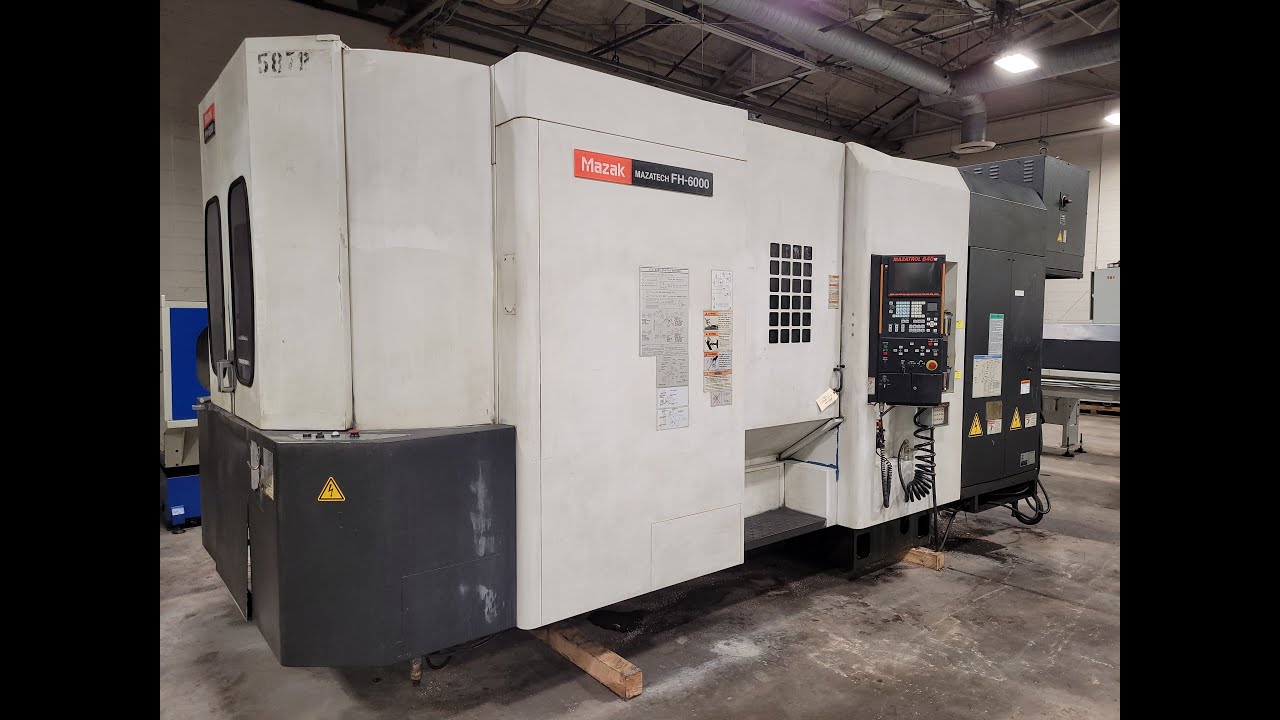 Mazak Model FH-6000 4-Axis CNC Horizontal Machining Center (HMC122 ...