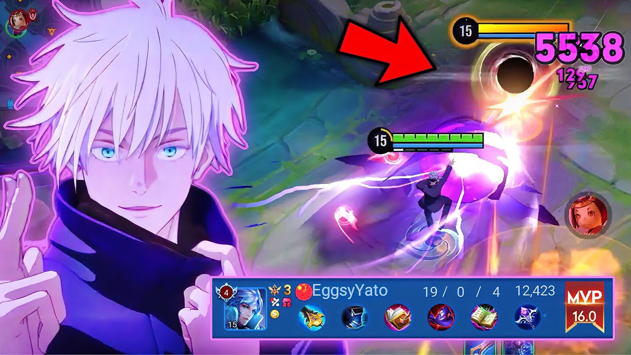 UNKILLABLE KONGMING GOJO SATORU JJK IN MYTHIC RANK WITH ONE SHOT ULT ...