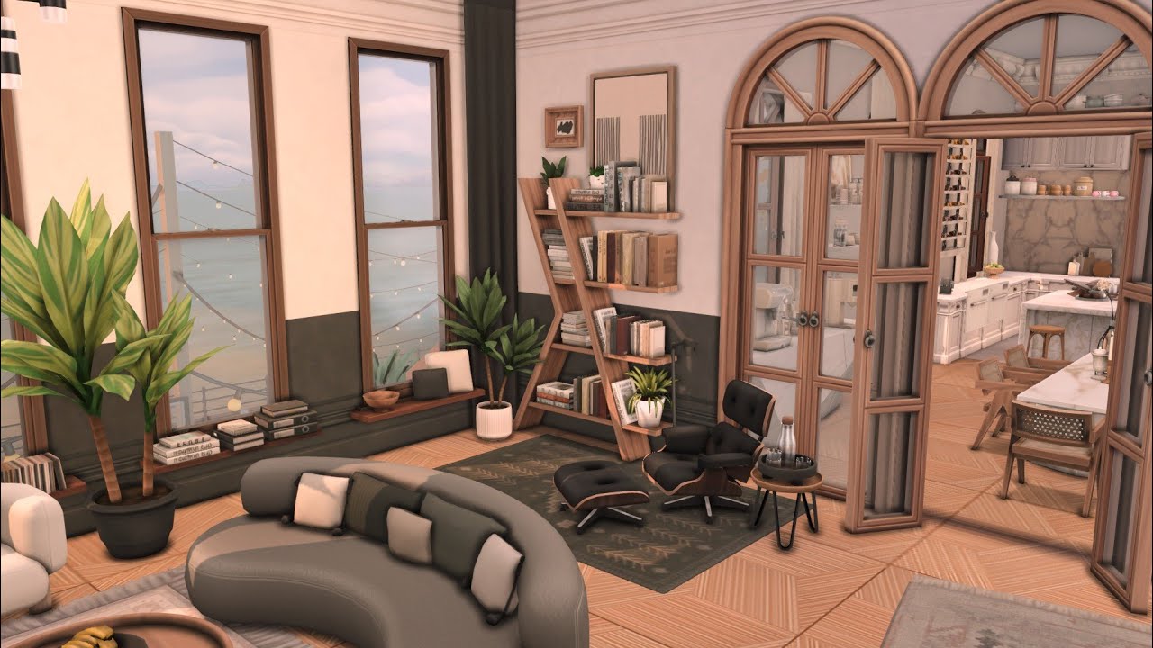 The B-Flat | Sims 4 Speed Build | Music Producer's Home - YouTube