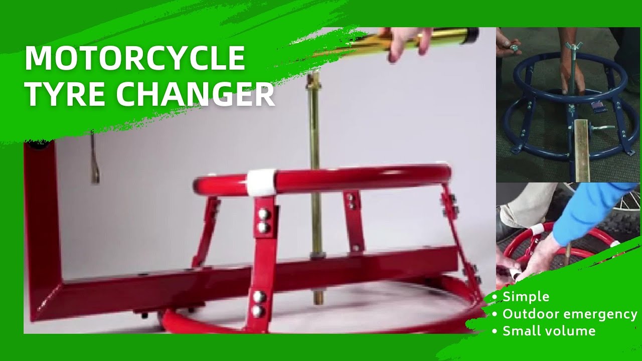 How to change tire portable atv motorcyle putting together tyre changer ...