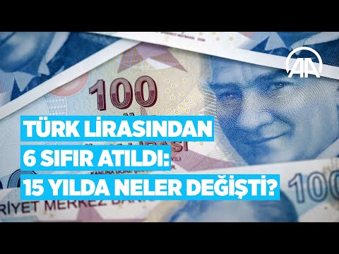 Türk lirasından 6 sıfır atılmasının üzerinden 15 yıl geçti