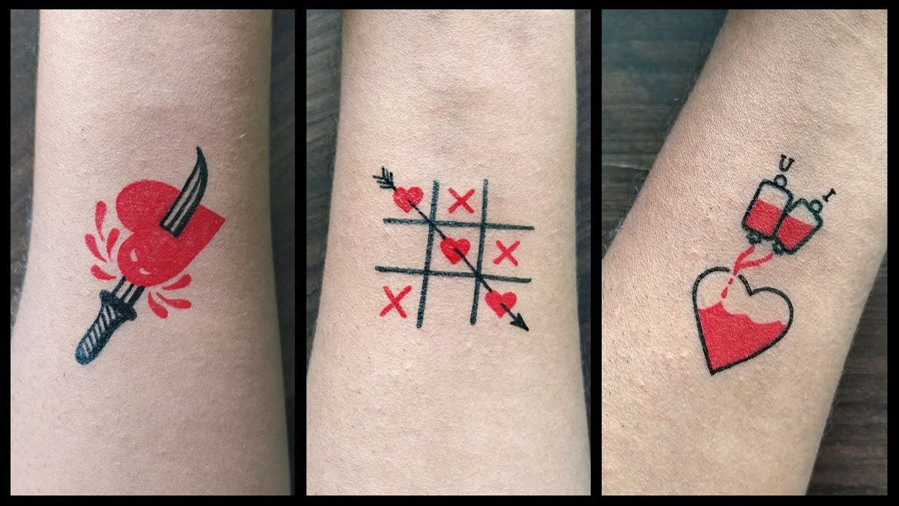 Simple temporary tattoos ️😍................#tattoo #temporarytattoo # ...