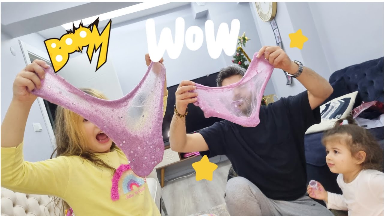 FUN SLİME CHALLENGE&PLAY MİXİNG SLİMİS(Funny kids video) - YouTube