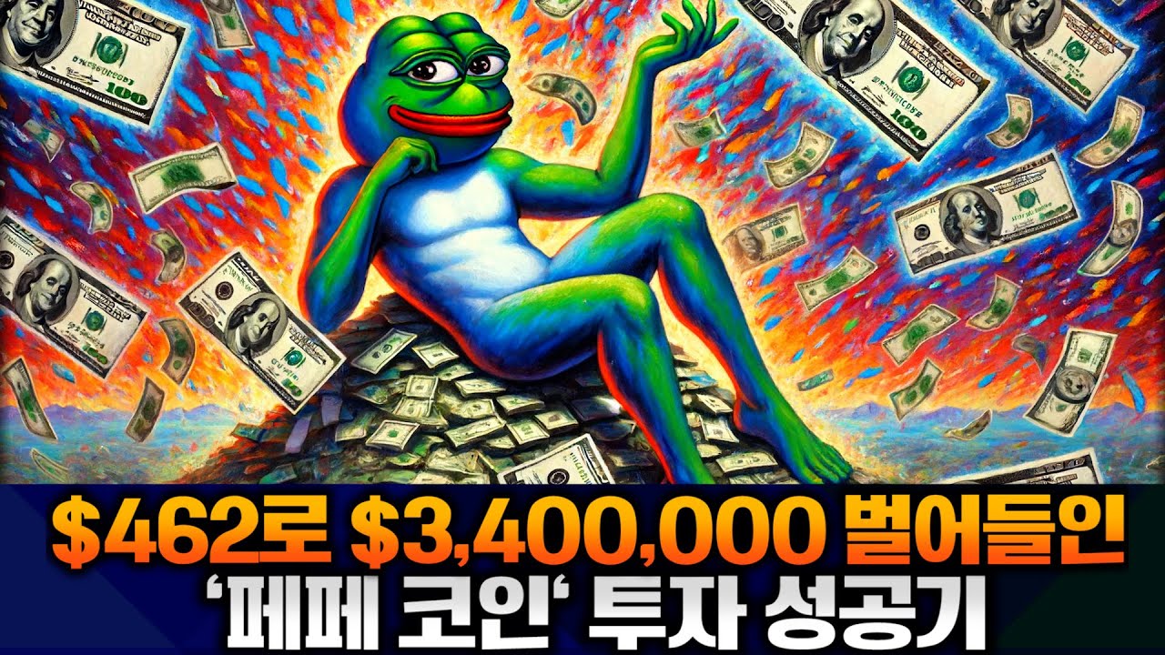 462달러로 340만 달러로 투자액 1만배 벌어들인 페페 코인 투자 성공기 비트코인 이더리움 알트코인 밈코인