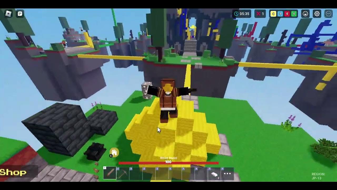Playing With My Friend Roblox Bedwars Youtube