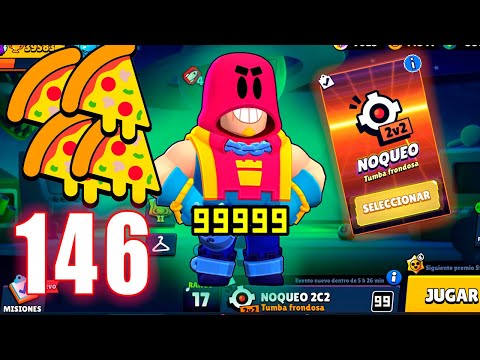 BRAWL STARS - NOQUEO 2V2 Tumba Frondosa PIZZAS GRATIS - MEJORES MAPAS DE BRAWL STAR 146