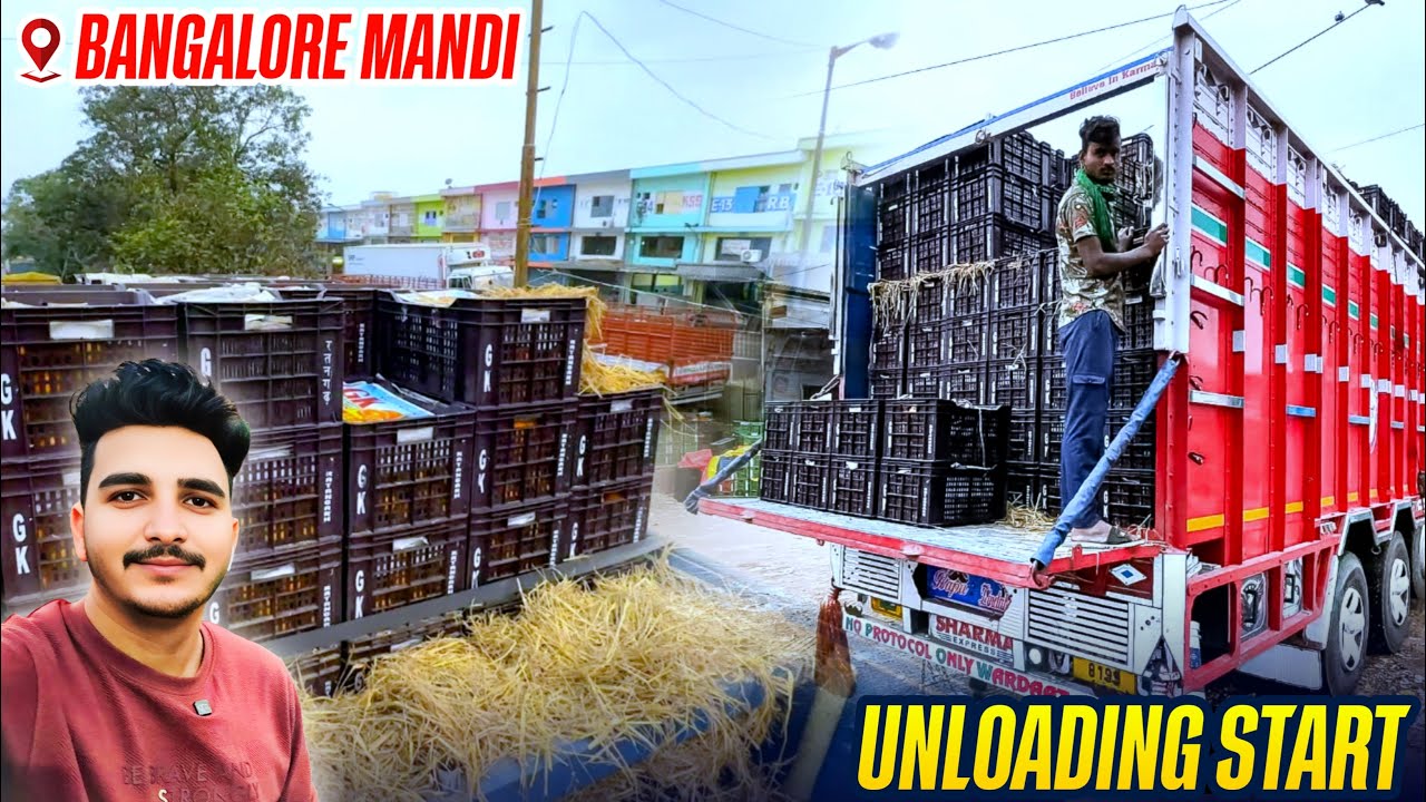 3000KM Trip Completed | Bangalore Mandi Unloading Start |Apna Gaon Ka ...
