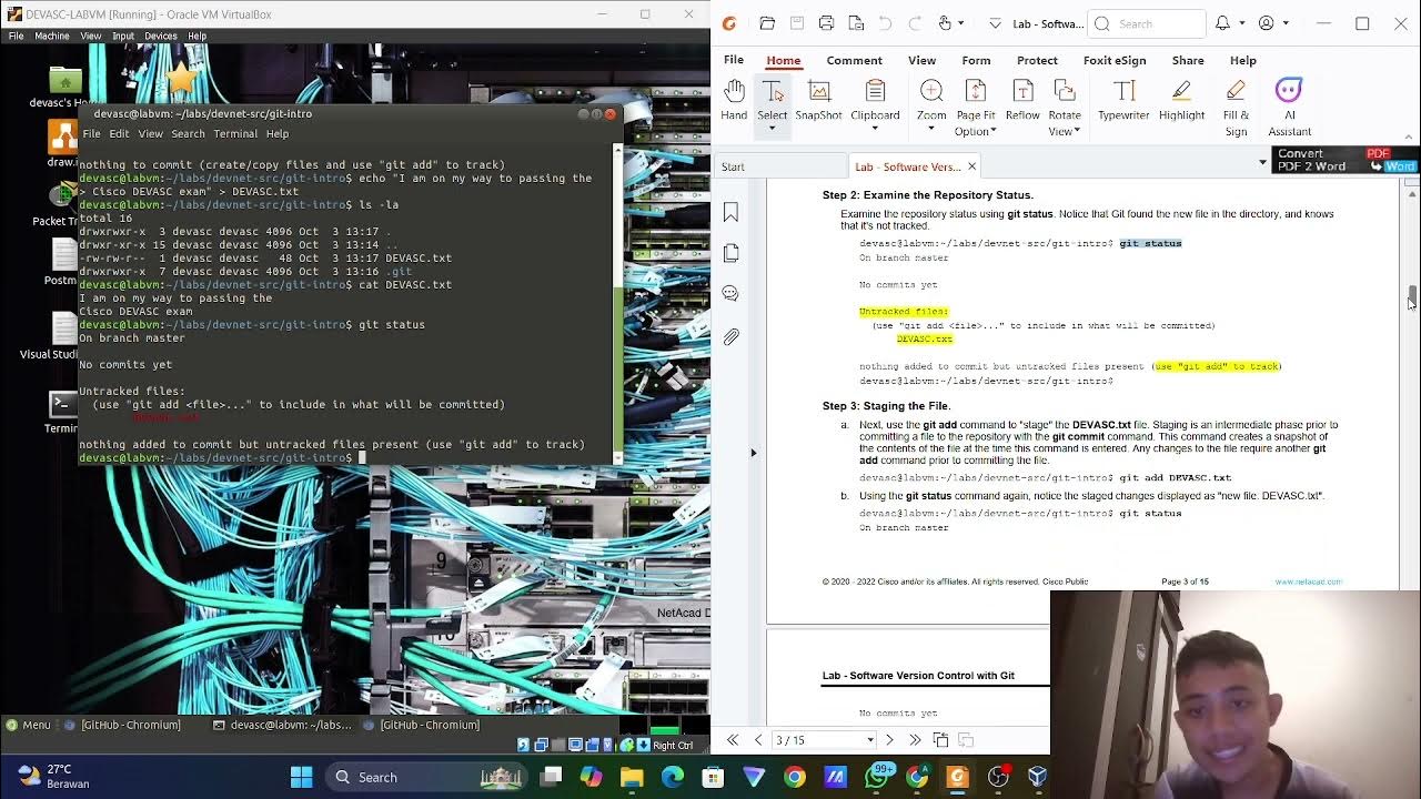 3.3.11 Lab - Software Version Control with Git - YouTube