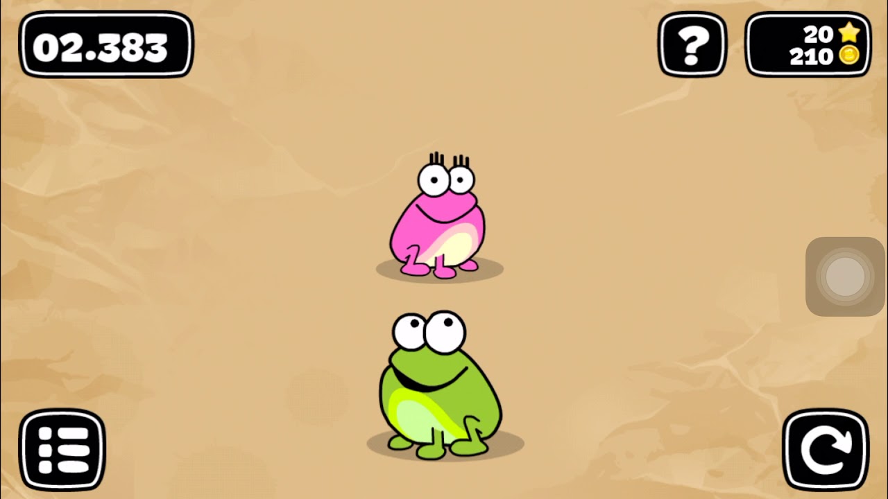 Tap The Frog Doodle - Level 4 perfect score 0 ms - 5 stars + Oh, she ...