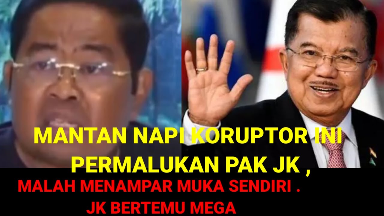 MANTAN NAPI KORUPTOR INI MAU PERMALUKAN PAK JK , EALAH MALAH MENAMPAR ...