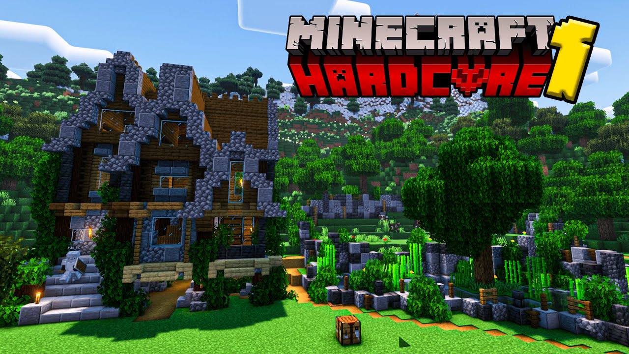 Un bon début pour une SURVIE HARDCORE Minecraft - YouTube
