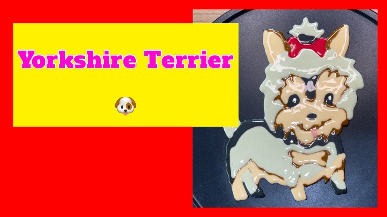 Dog Pancake Art, Yorkshire Terrier, Animal Drawing, Yorkie Cartoon I ...