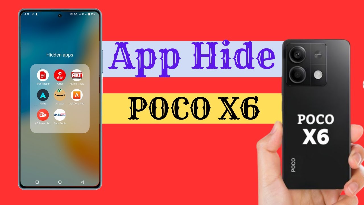Poco x6 5g app hide kaise kare | Poco x6 5g hide apps | how to hide app ...