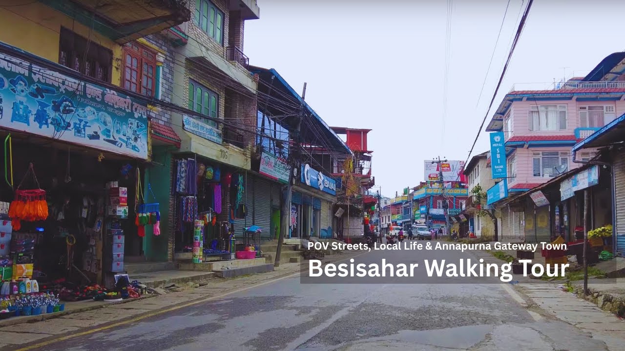 Besisahar - Lamjung - 4K Virtual Walk - Travelling Nepal - DJI Pocket 2 ...
