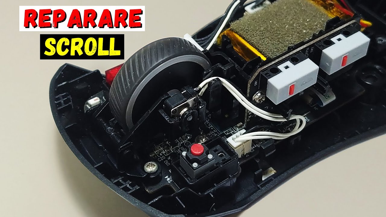 Repararea unui scroll care agăța - diagnostic, desfacere și înlocuire encoder mouse - YouTube