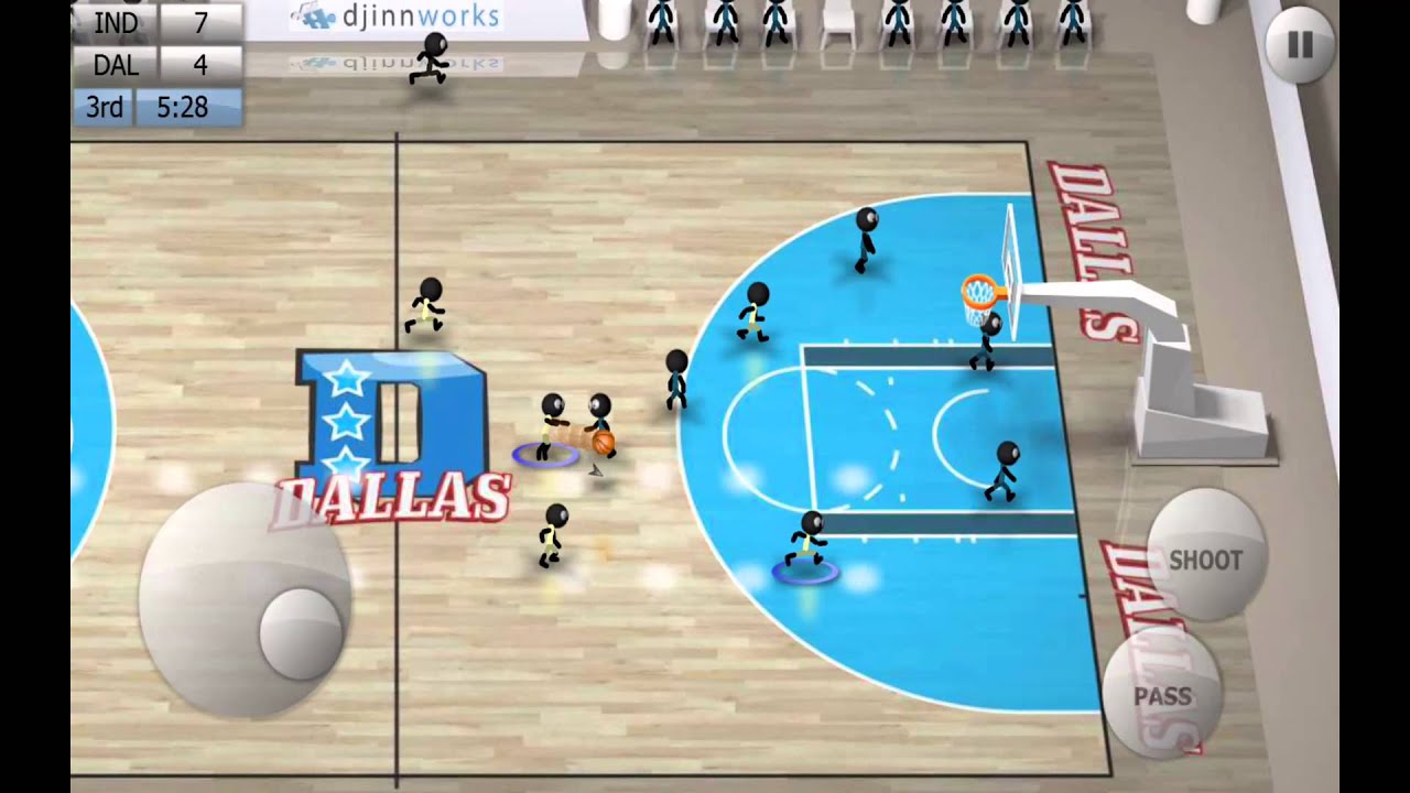 Stickman Basketball - Android Gameplay 4min (14 : 13) No Sound - YouTube