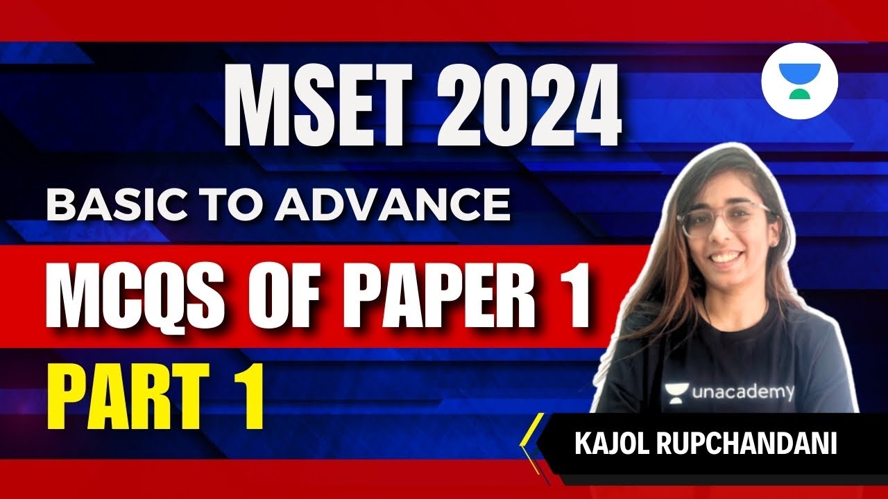 MSET 2024 Paper 1 | Basic to Advanced Level MCQs | Part 1 | UGC NET June 2024 - YouTube
